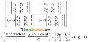 TS Inter 2nd Year Maths 2B Circles Formulas - TS Board Solutions