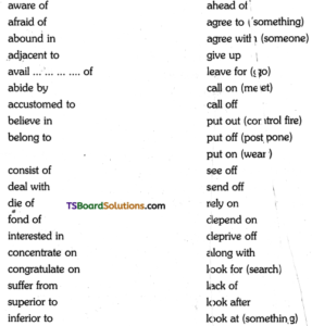 TS Inter 1st Year English Grammar Prepositions - TS Board Solutions