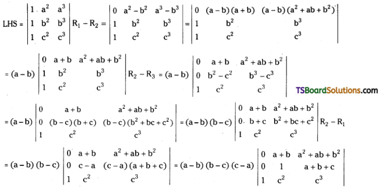 TS Inter 1st Year Maths 1A Matrices Important Questions Long Answer ...