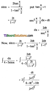 TS Inter Second Year Maths 2B Integration Important Questions Long ...